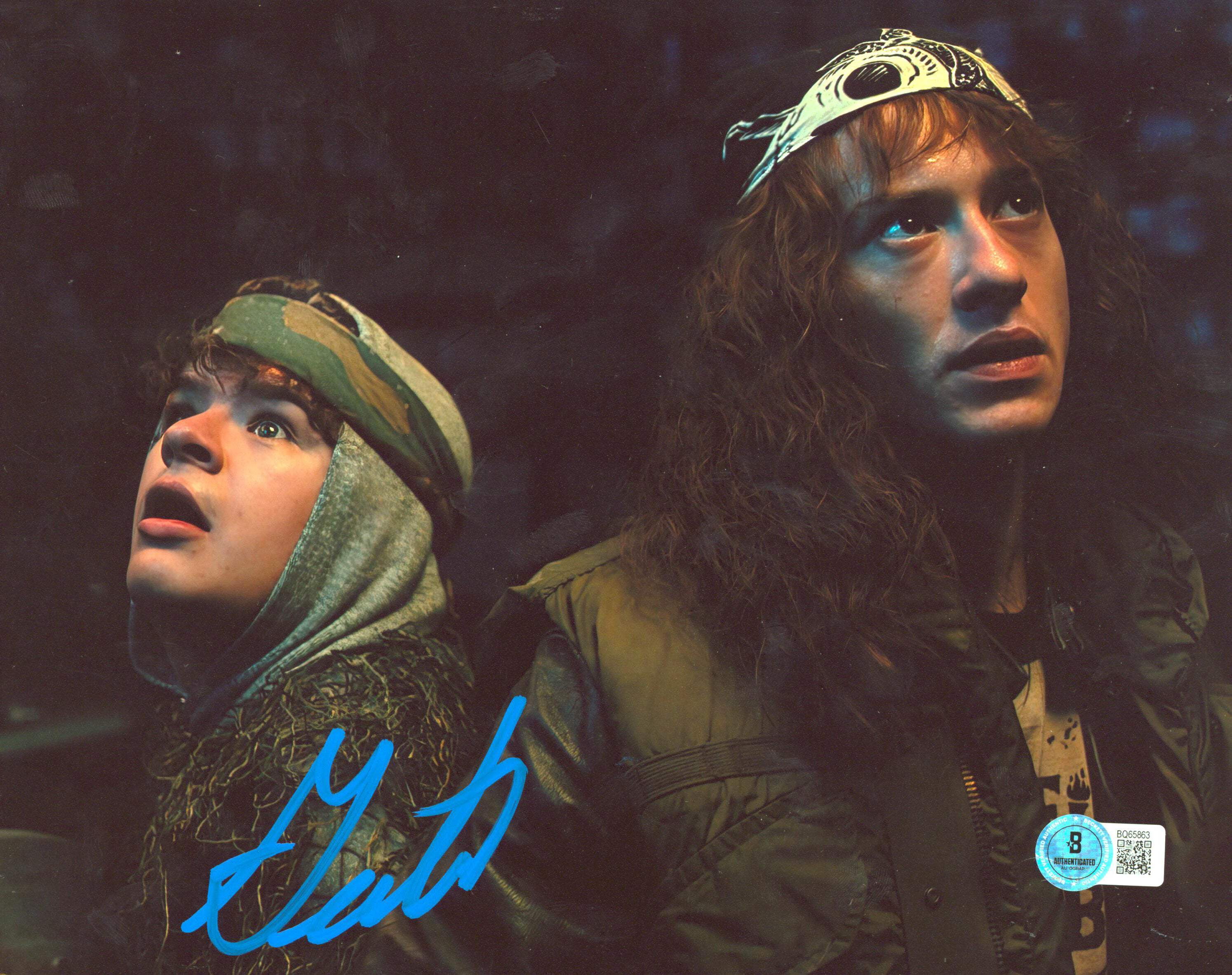 Gaten Matarazzo Stranger Things Signed 8x10 Horizontal Photo w/ Blue ...
