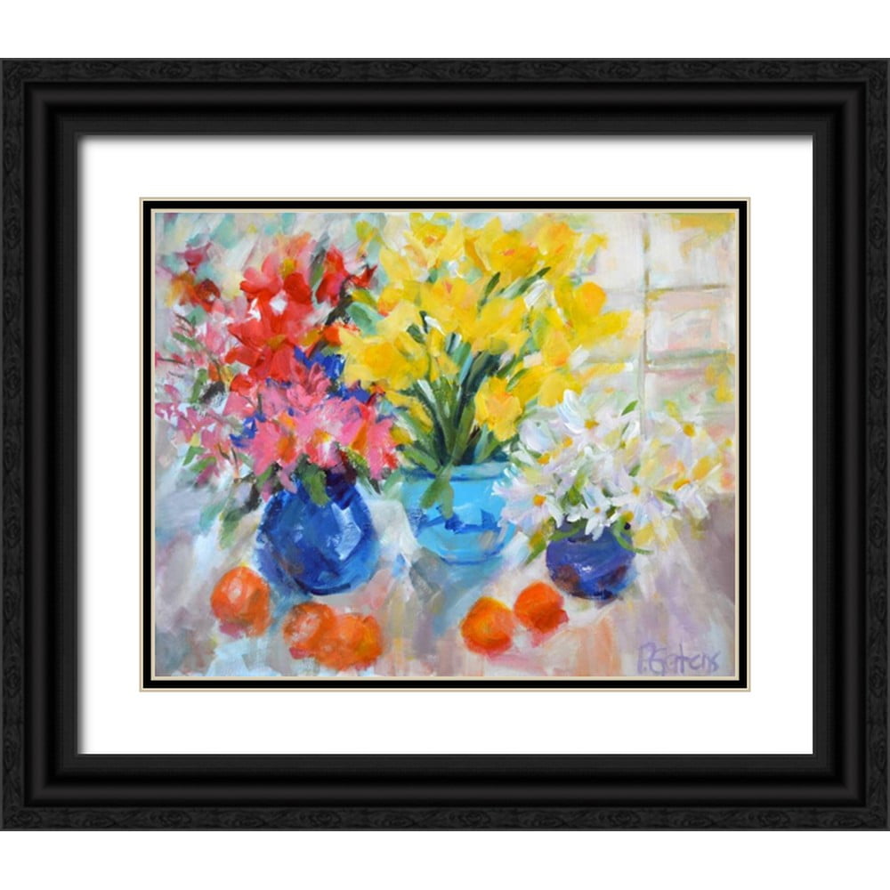 Gatens, Pamela 14x12 Black Ornate Wood Framed with Double Matting ...