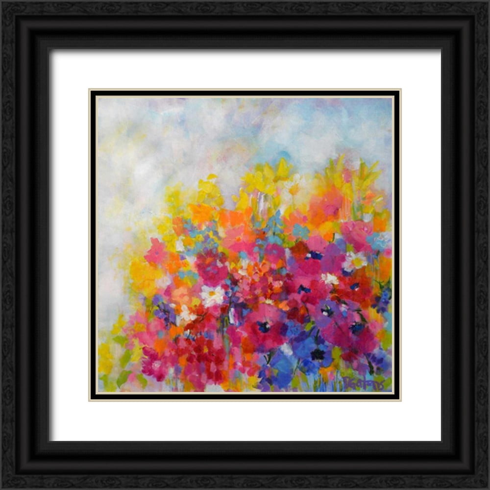 Gatens, Pamela 26x26 Black Ornate Wood Framed with Double Matting ...