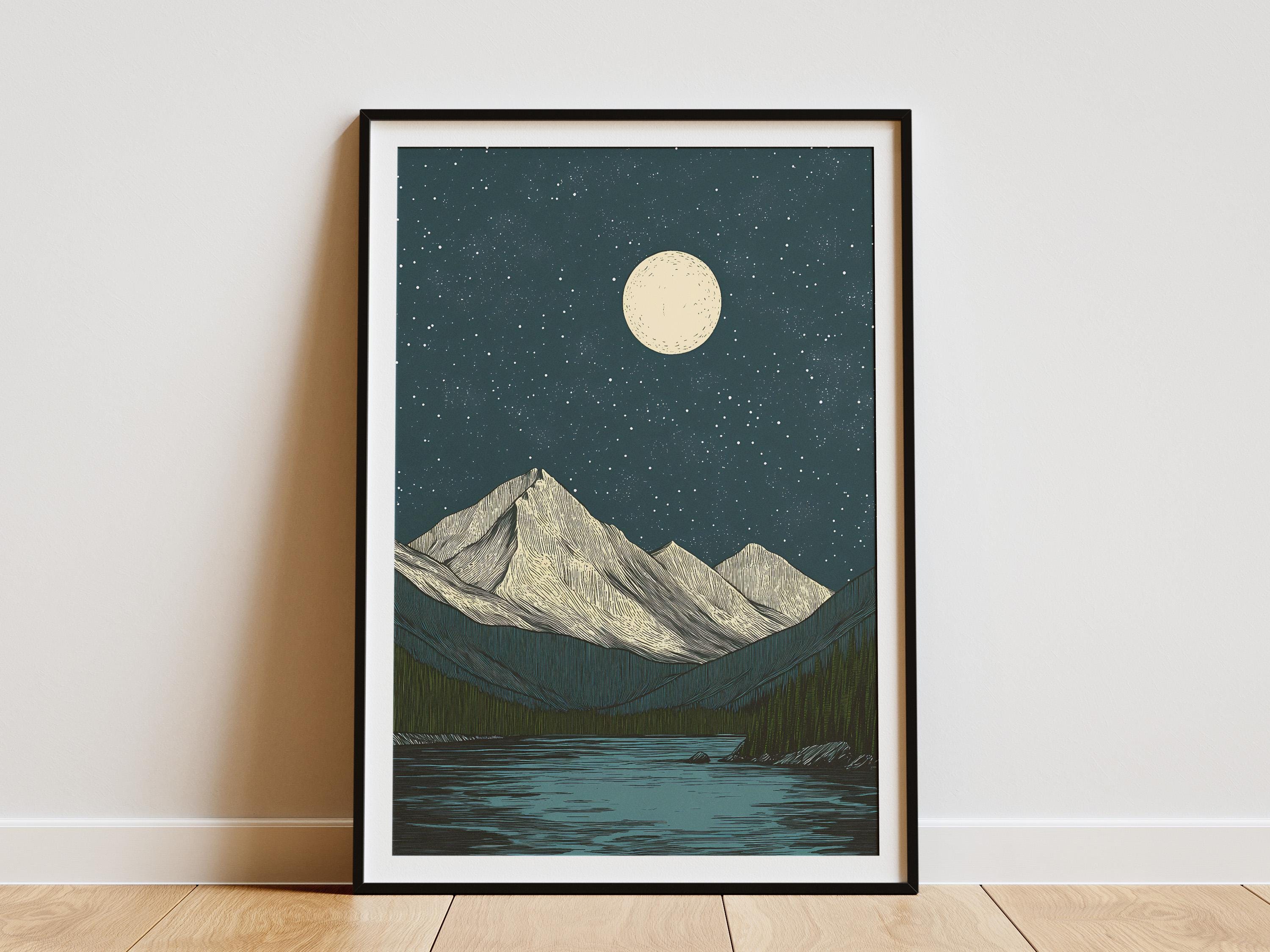 Gates of the Arctic National Park Alaska Moonlit Art Print Alaska ...