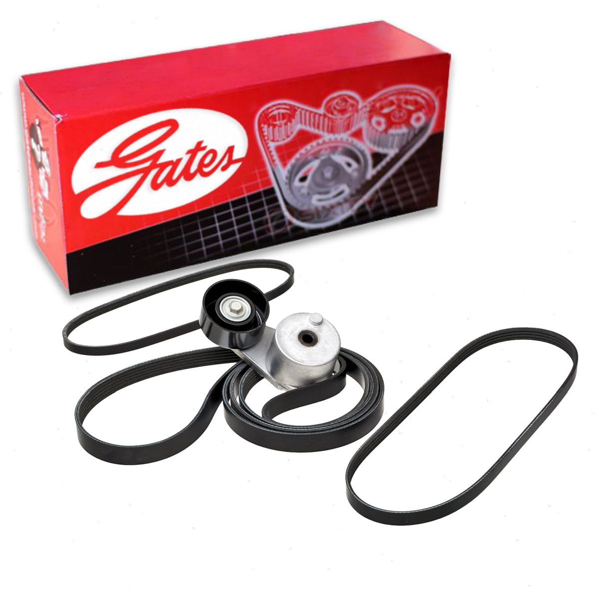Gates Complete Serpentine Belt Drive Component Kit compatible with ...