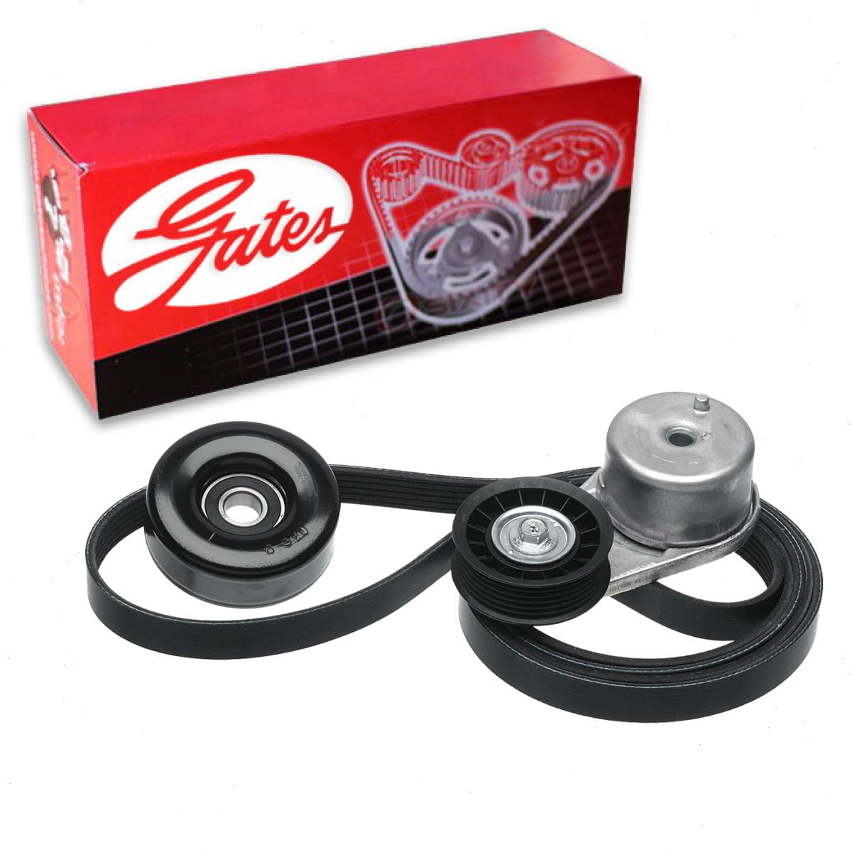 Gates Complete Serpentine Belt Drive Component Kit compatible with Ford ...