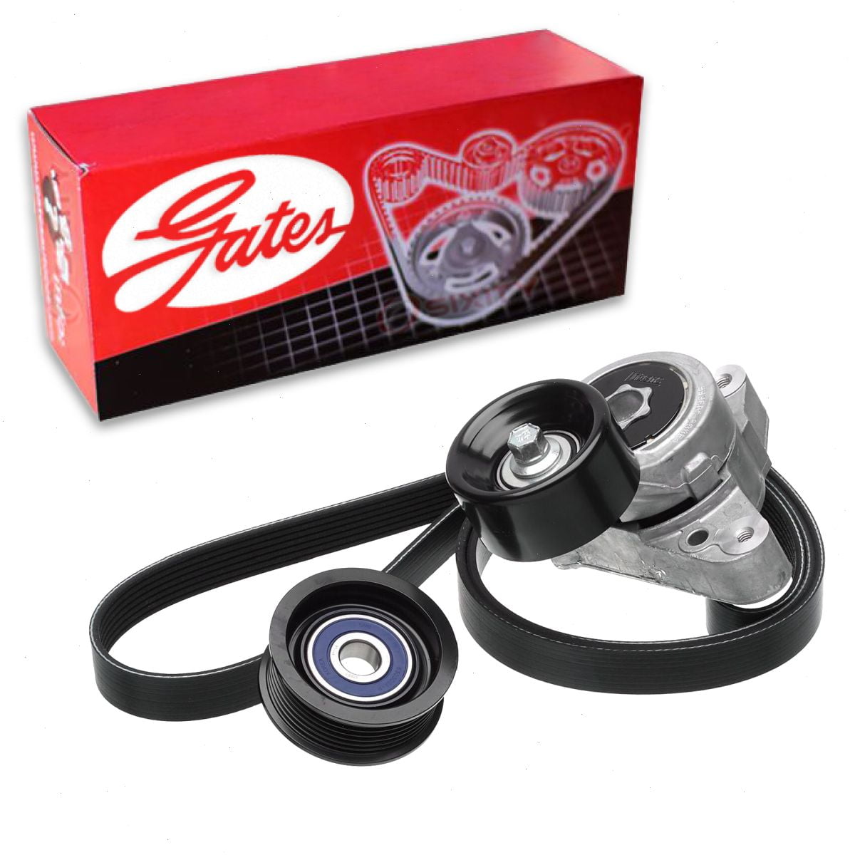 Gates Complete Serpentine Belt Drive Component Kit compatible with ...