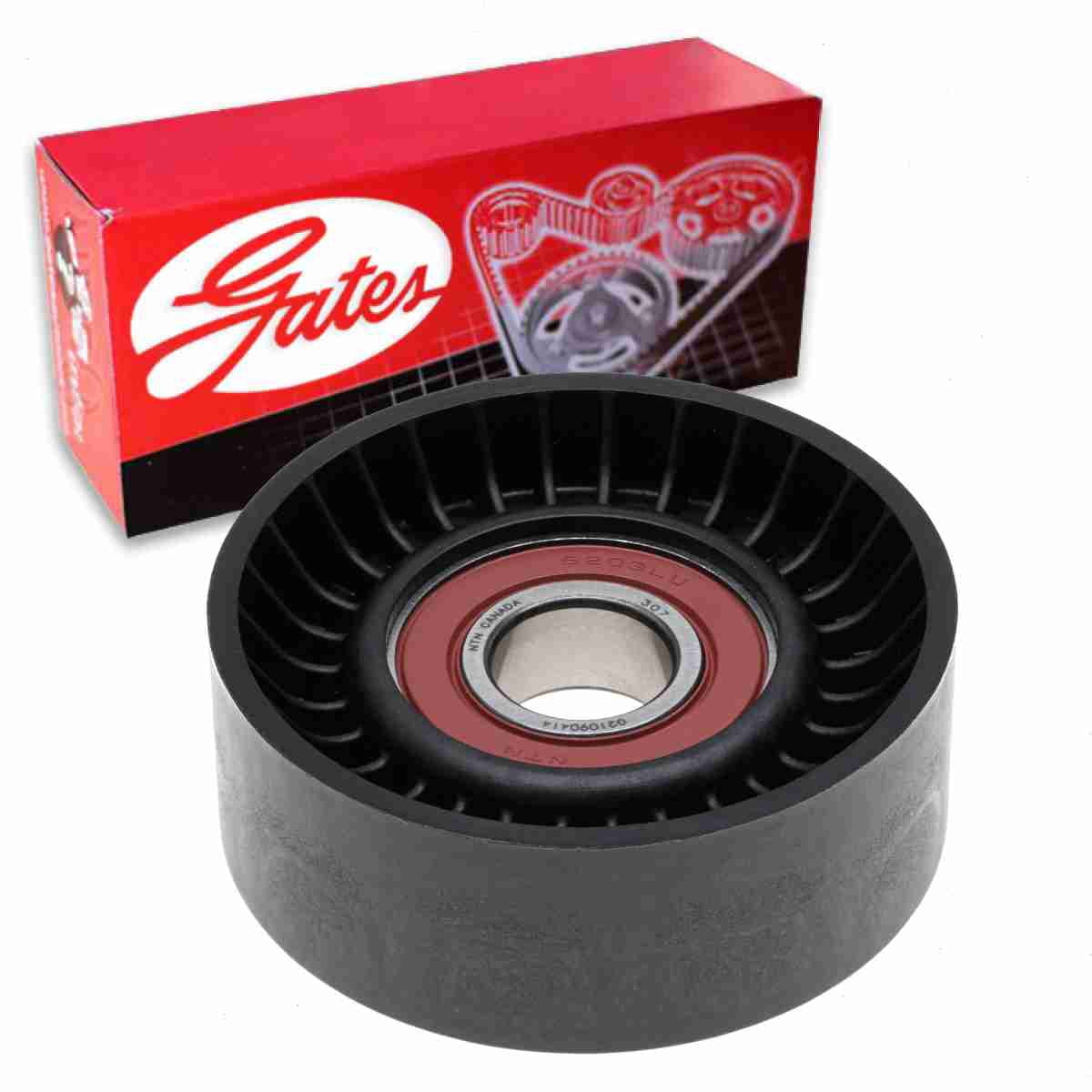 Gates DriveAlign Drive Belt Idler Pulley compatible with Ford Escape 1 ...
