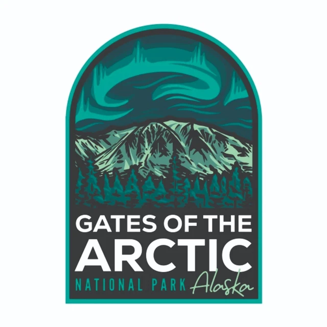 Gates Of The Arctic National Park Sticker Alaska National Park Decal ...