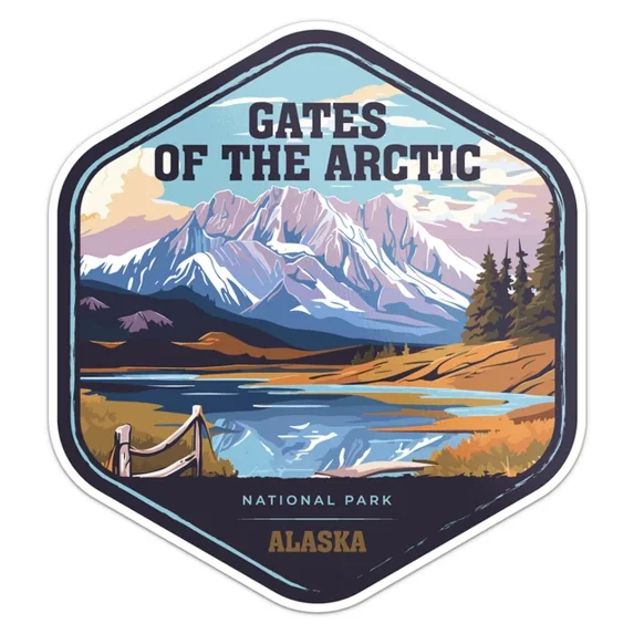 Gates Of The Arctic National Park Sticker Phone Decal Water Bottle ...