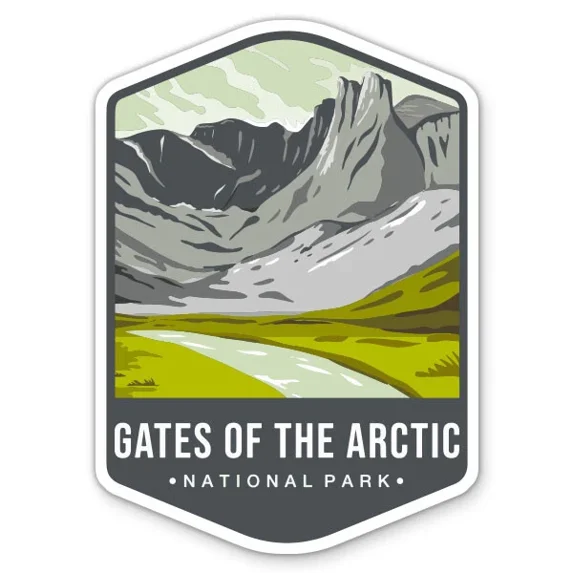 Gates Of The Arctic National Park Sticker Phone Decal Water Bottle ...