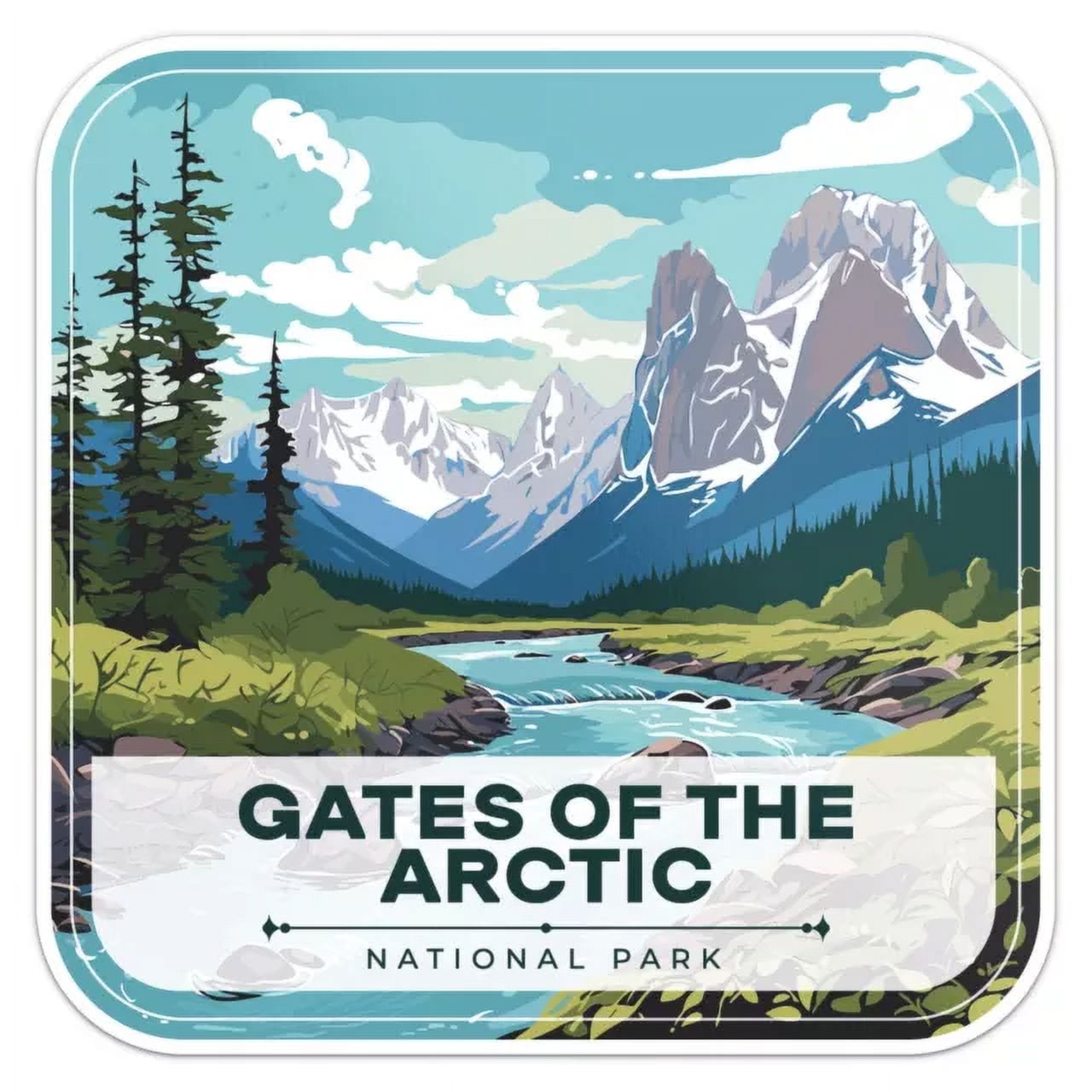 Gates Of The Arctic National Park Usa Decal Sticker Phone Decal Water ...
