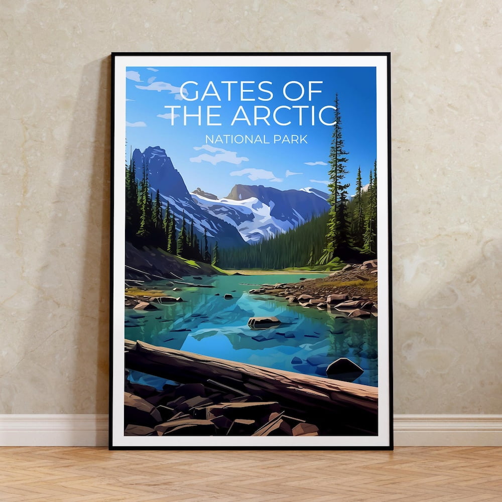 Gates Of The Arctic Poster, Alaska Wall Art, Alaska Print, Mountain ...