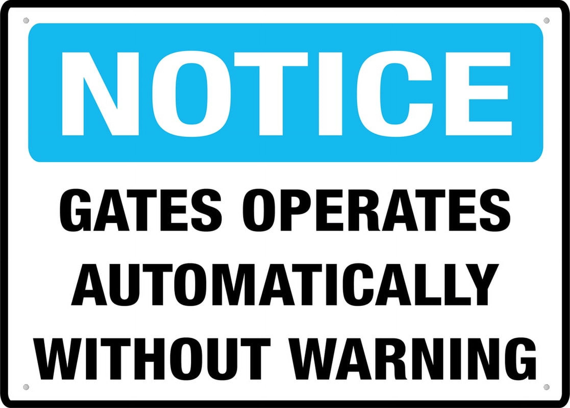 Gates Operates Automatically Without Warning Outdoor, Uv Printed Rust ...