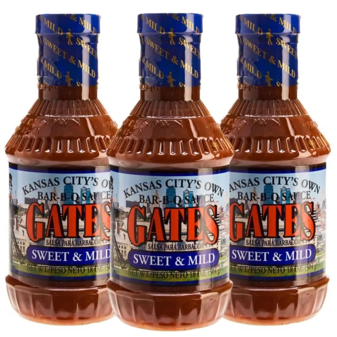 Gates Sweet & Mild Barbecue Sauce, 18oz (Pack of 3) - Walmart.com