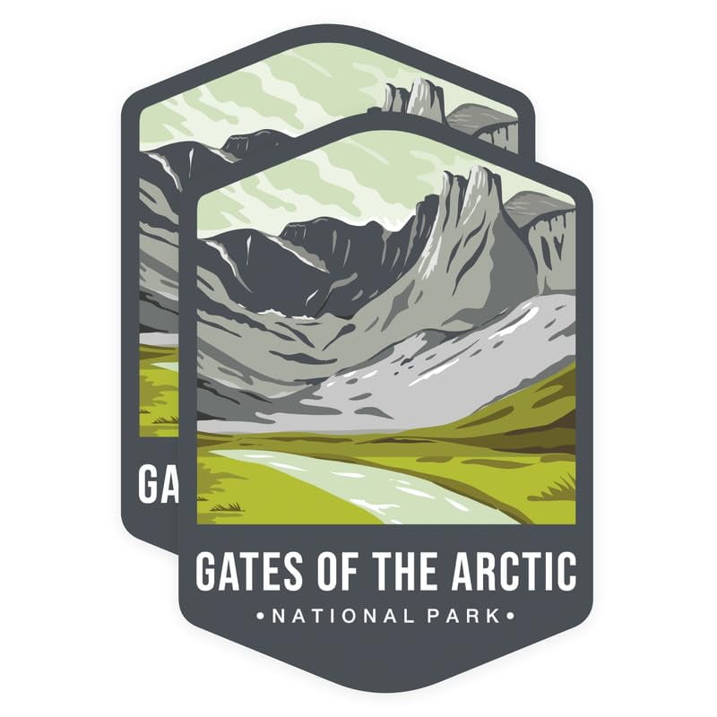 Gates of The Arctic National Park Bumper Sticker - US National Park - 5 ...
