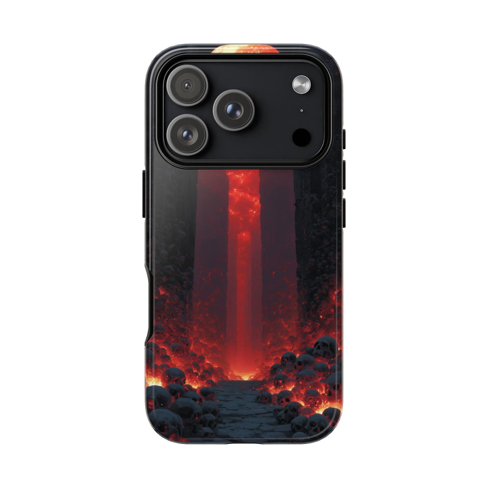 Gates of Underworld Bone Helm Dark Inferno Scene Phone Case with iPhone ...