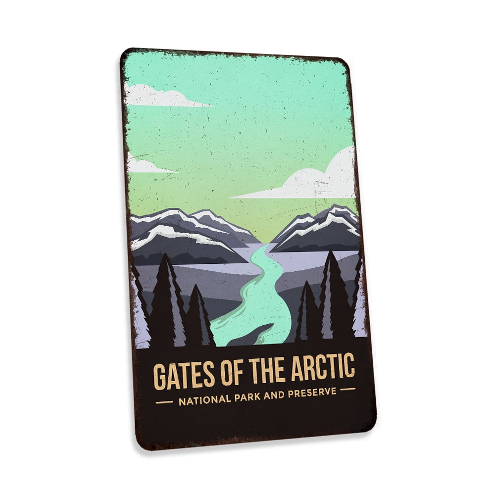 Gates of the Arctic National Park Sign Vintage Looking Decorative Signs ...
