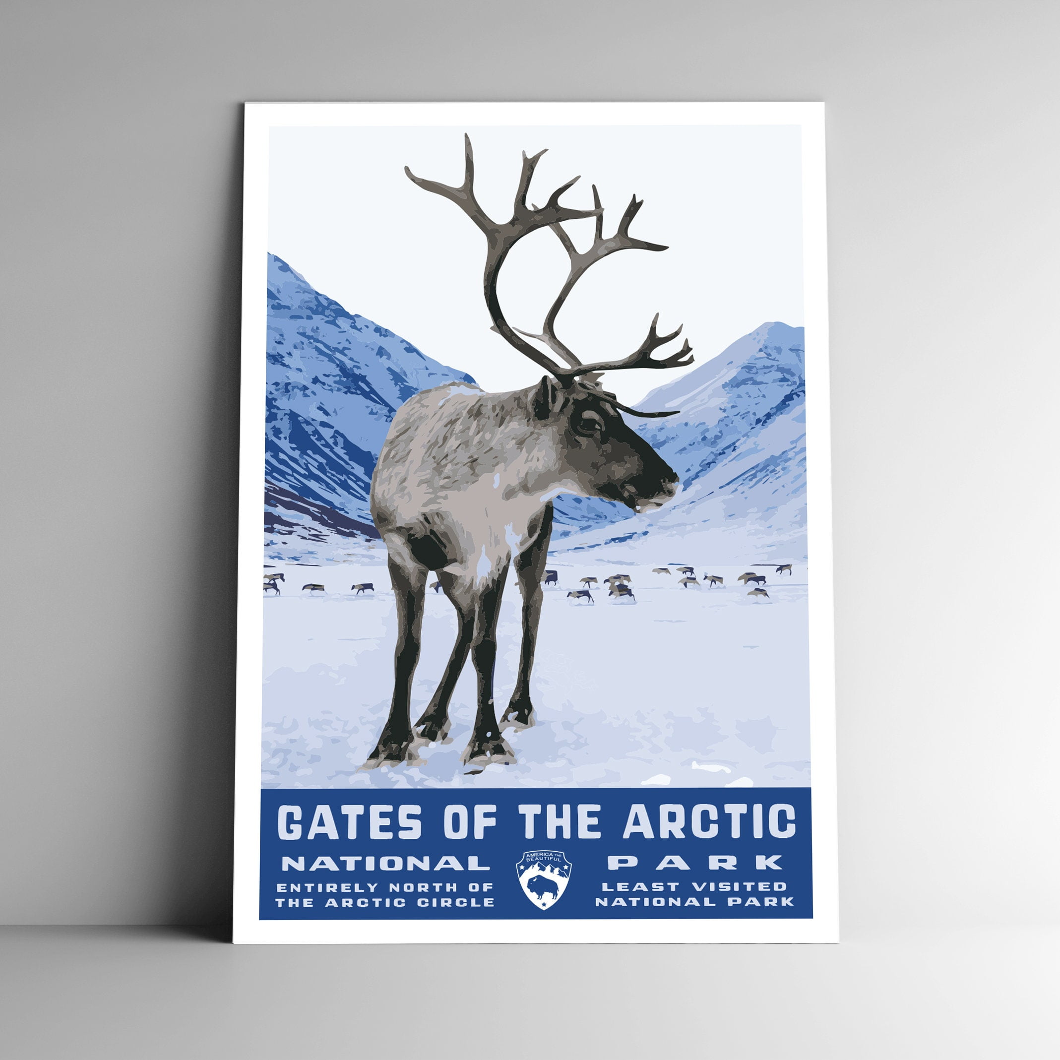 Gates of the Arctic National Park Vintage Travel Poster / Postcard WPA ...