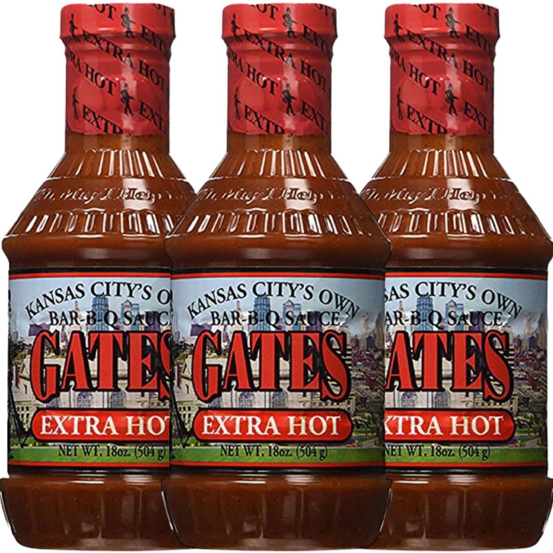 Gates ra Hot Barbecue Sauce, 18oz (Pack of 3) - Walmart.com