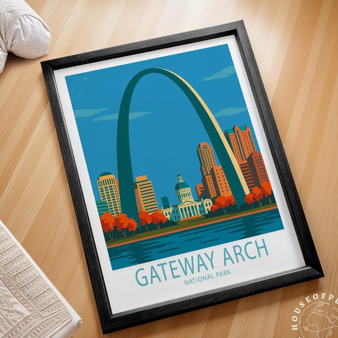 Gateway Arch National Park Travel Wall Art, National Park Travel Print, Gateway Arch Travel ...
