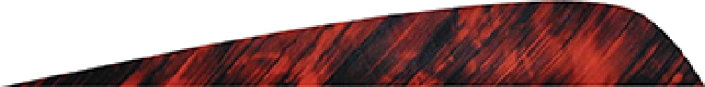 Gateway Feather 400RPTRD-50 Parabolic Feathers Tre Red 4" Right Wing ...