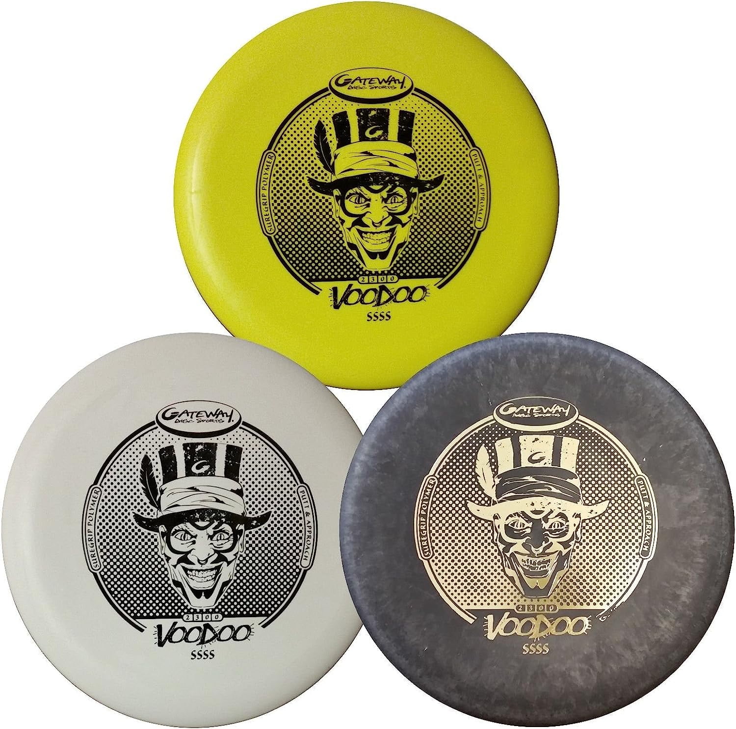 Gateway Voodoo Disc Golf Putter Approach Disc - 3 Pack (SSSS (4S ...
