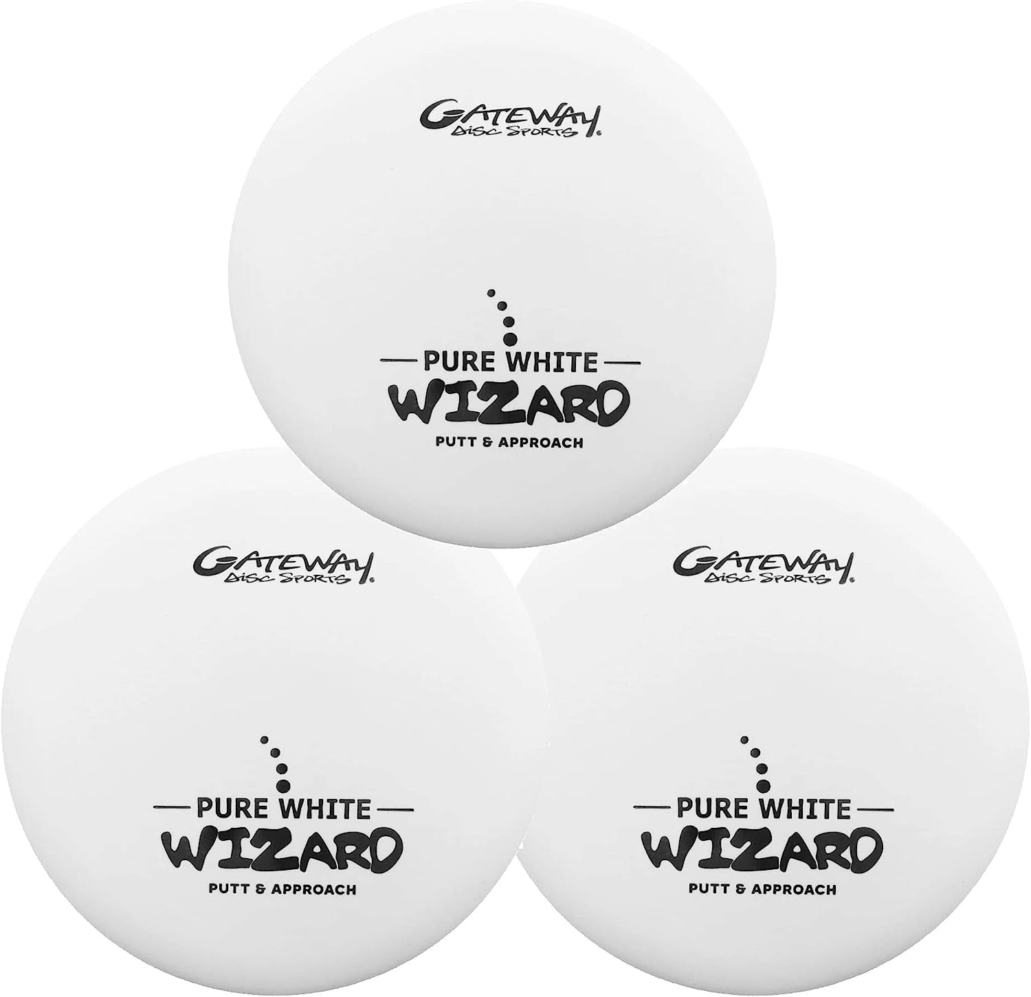 Gateway Wizard Disc Golf Putter Approach Disc - 3 Pack (Pure White ...