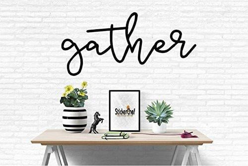 Gather Family Words Quote Home Decor Vinyl Wall Art Stickers Decals ...
