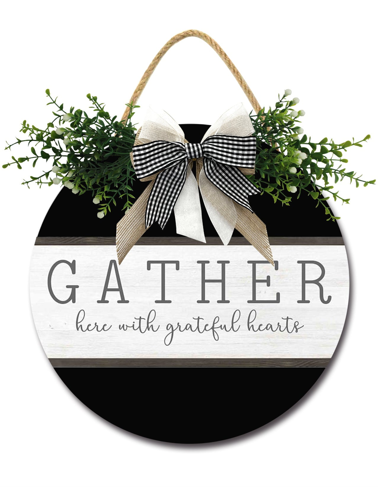 Gather Here With Grateful Hearts Sign Farmhouse Wood Sign Front Porch ...