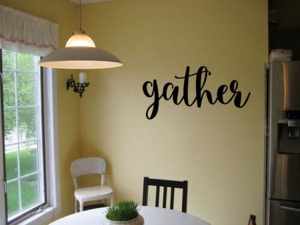 Gather Kitchen Dining Room Wall Art Decal Decor Home Lettering Wall ...