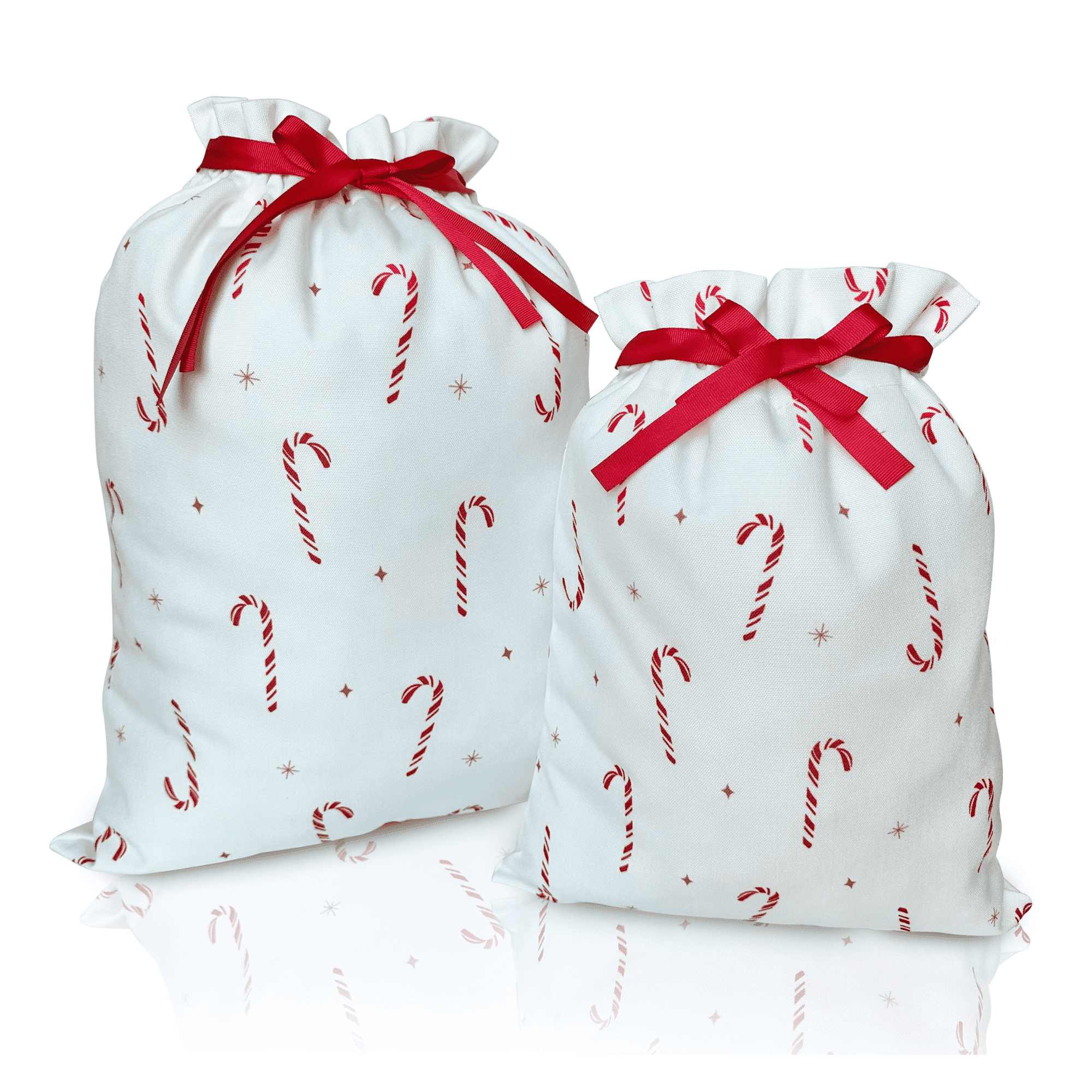 Gather & Knot Drawstring Christmas Gift Bags | 20" Large 16" Medium ...