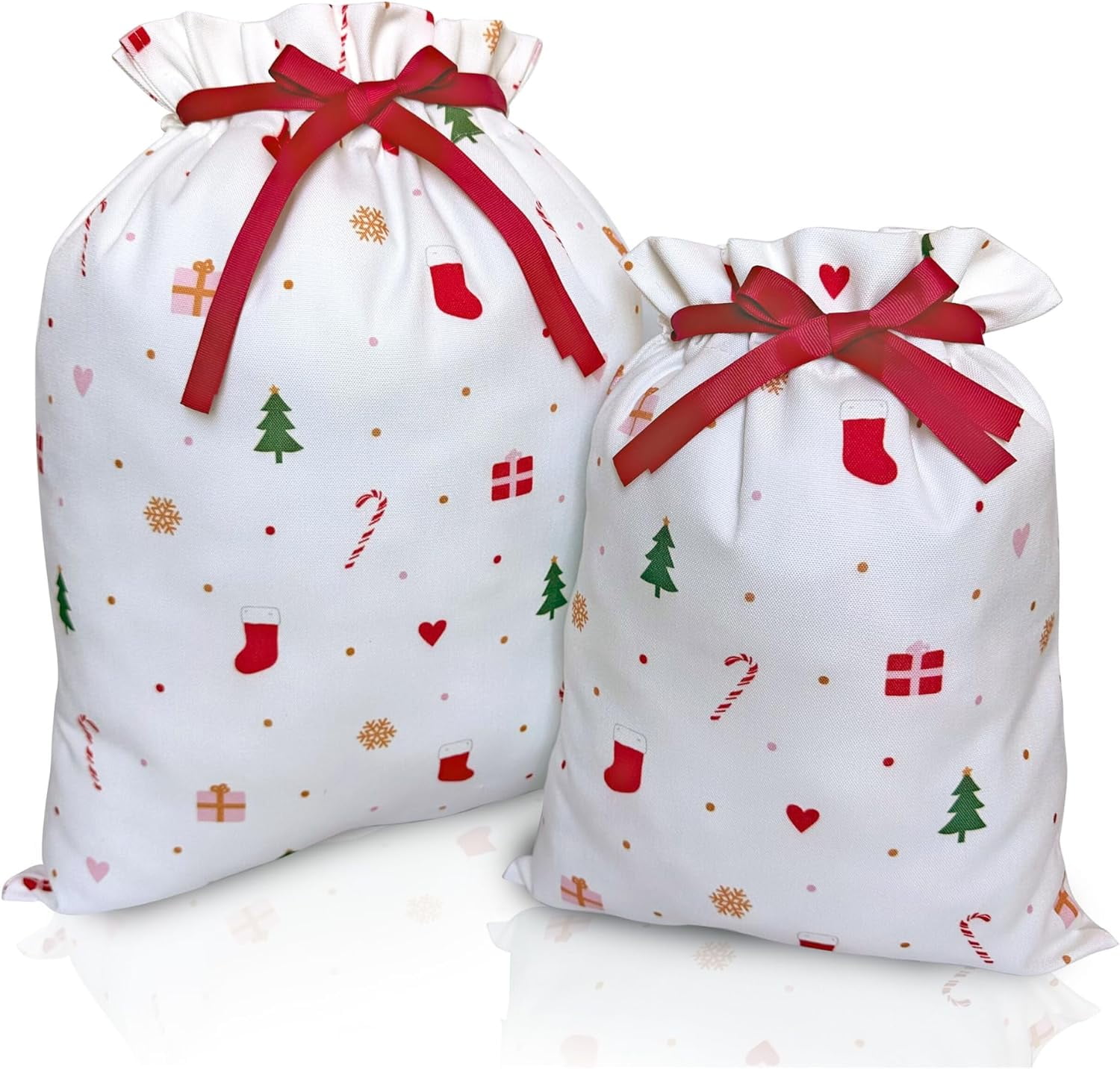 Gather & Knot Drawstring Christmas Gift Bags | 20