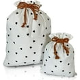 Gather & Knot Drawstring Gift Bags | 20" Large 12" Small | Premium ...