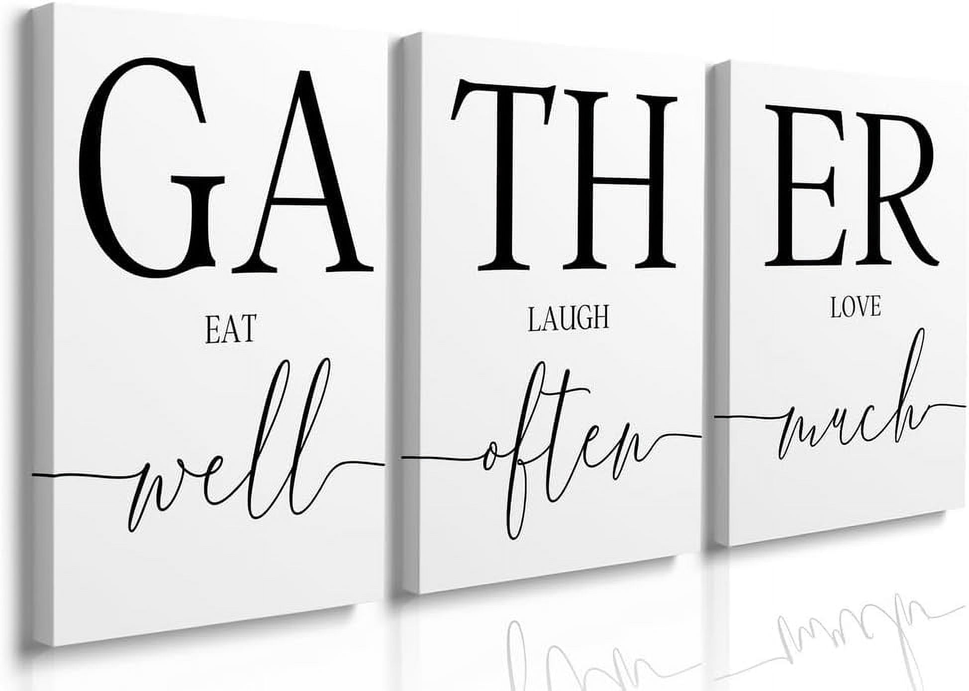 Gather Signs for Home Decor,Gather Wall Decor Dining Room Wall Decor ...
