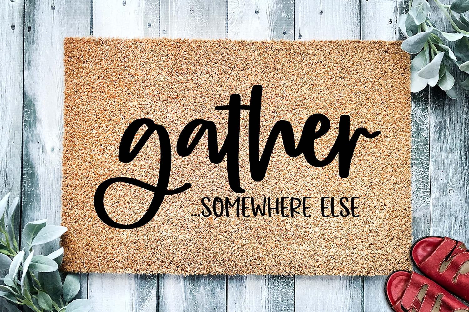 Gather .Somewhere Else Door Mat for Front Door Home Entrance Rugs ...