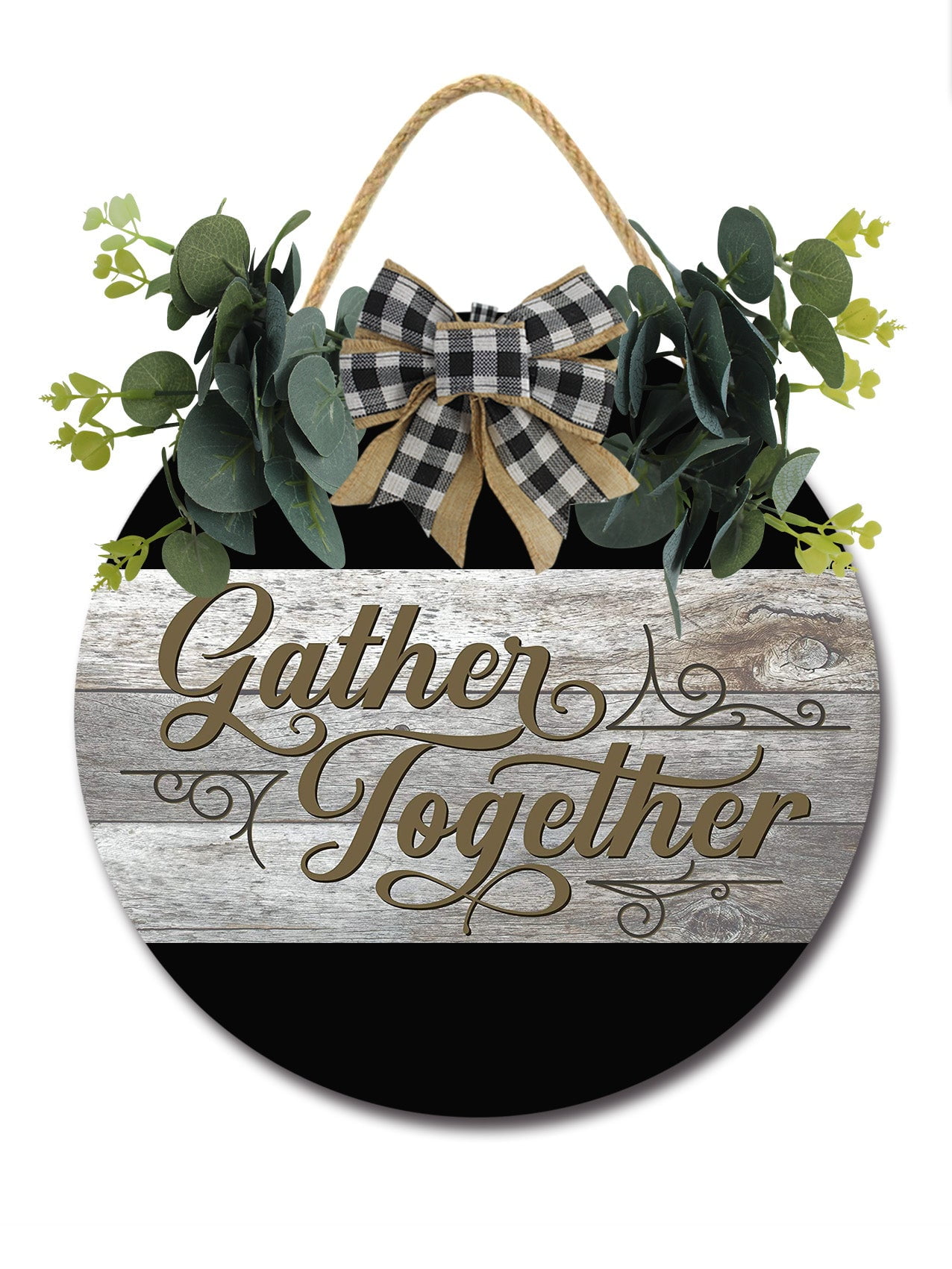 Gather Together Sign for Front Door, Decor for Farmhouse Porch ...