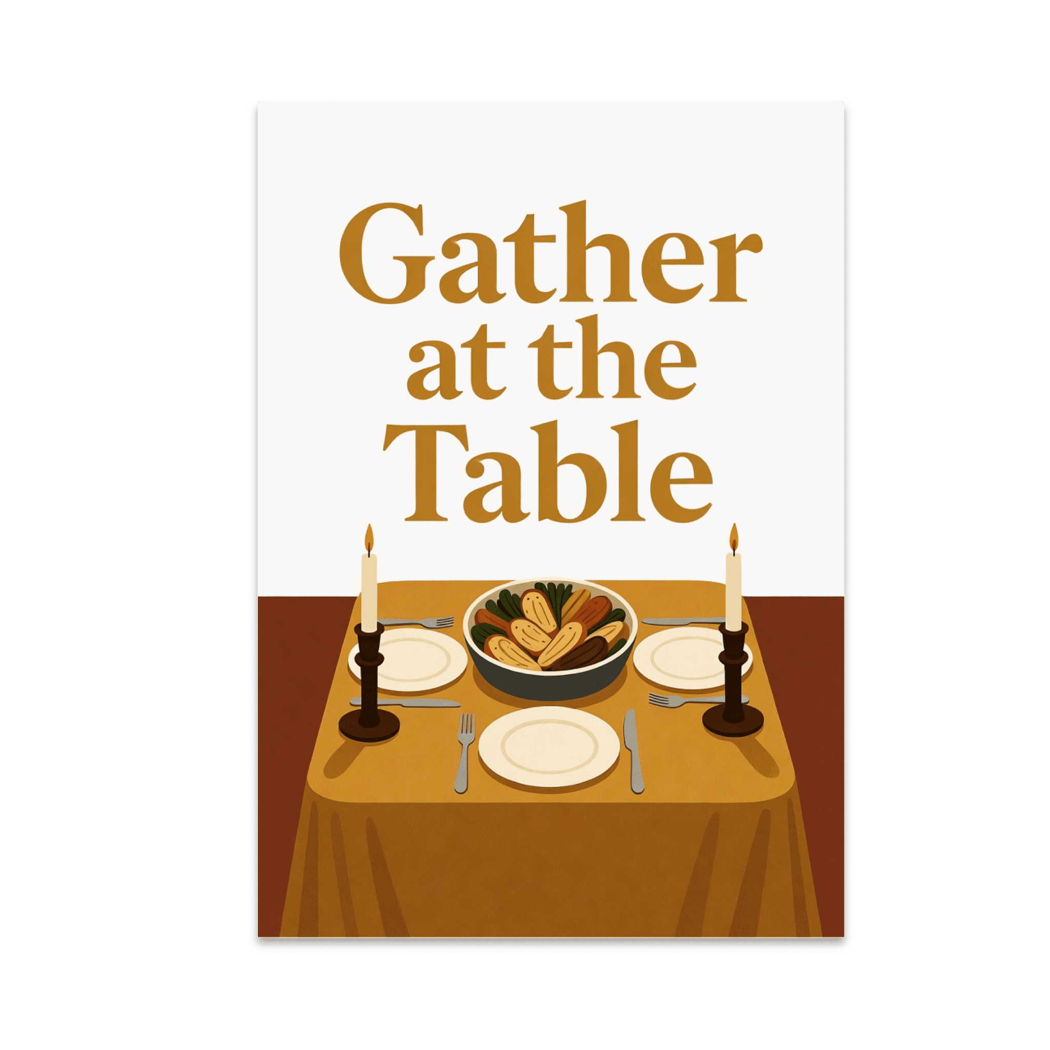 Gather at the Table Dining Scene - Kitchen Decor Enthusiast - 13x19 ...