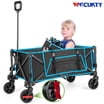 Seina Compact Outdoor Folding Utility Wagon, Black - Walmart.com