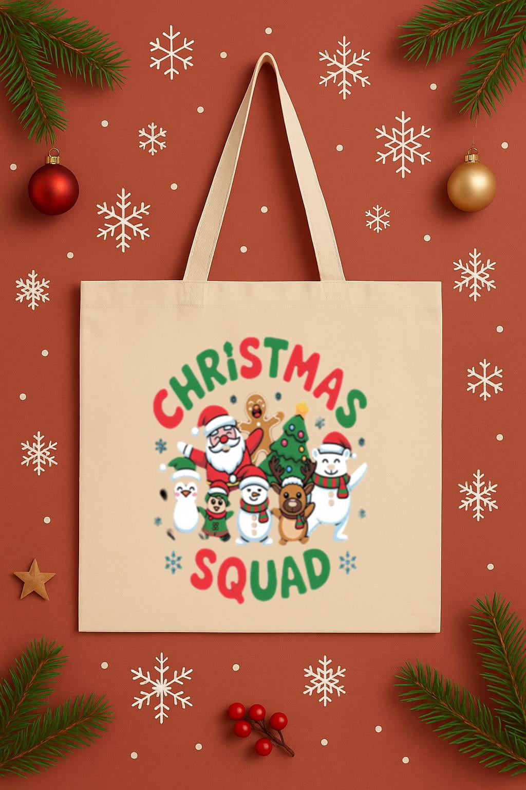 Gathering Holiday Cheer Our Festive Tote Bag Christmas Squad Family ...