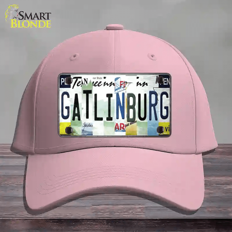 Gatlinburg License Plate Art Novelty License Plate Hat Cotton Pink ...