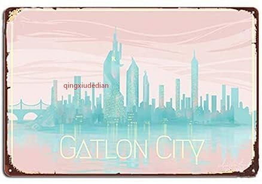 Gatlon City Metal Signs Pub Pub Garage Create Mural Painting Tin Sign ...