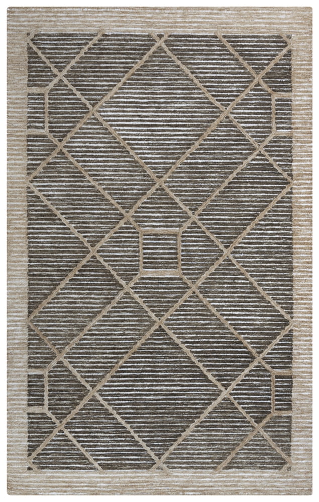 Gatney Rugs Courier Area Rug A09111 Beige Blocks Angled 7' 9" x 9' 9 ...