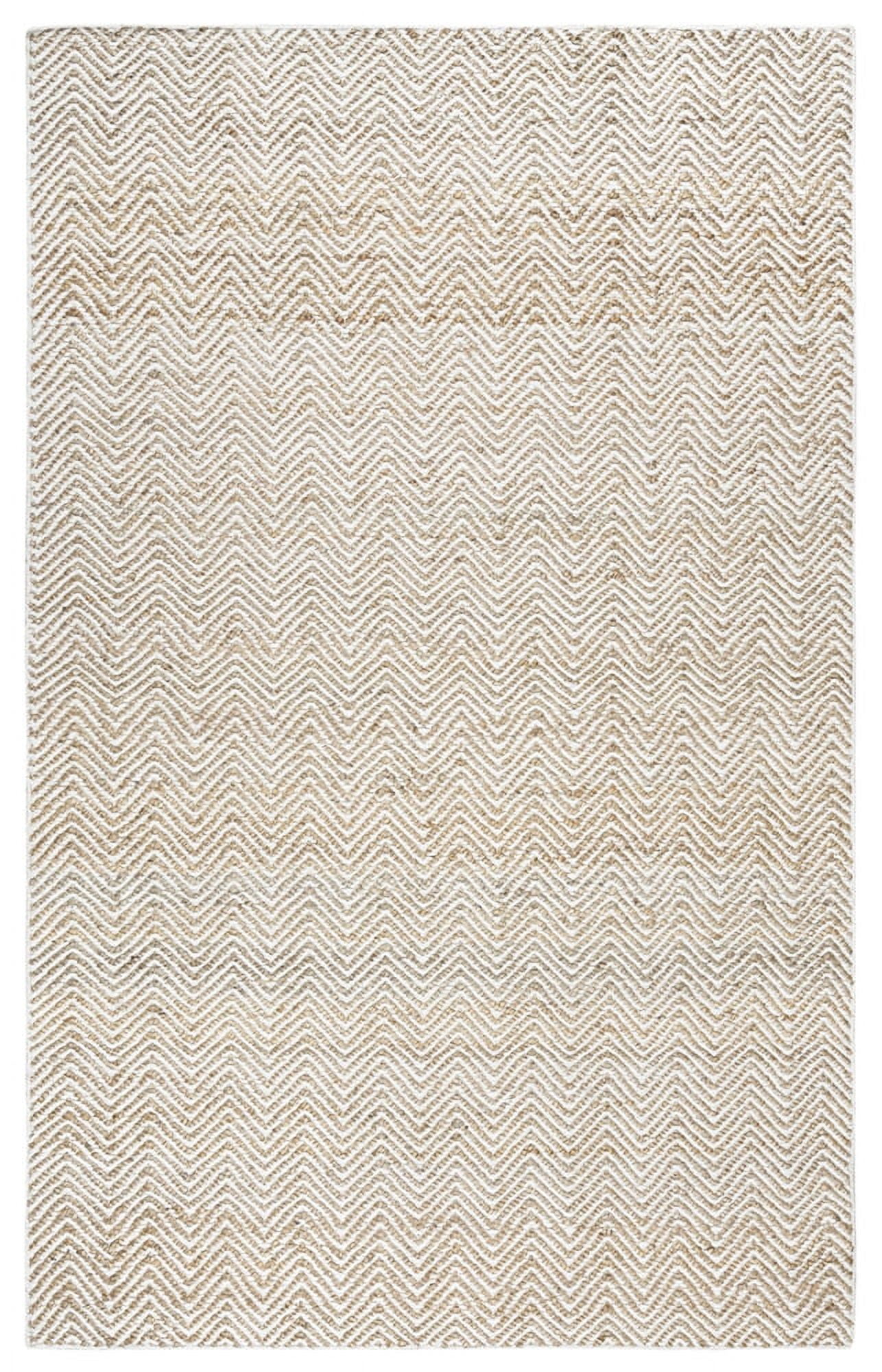 Gatney Rugs Meridian Area Rug EG9035 Natual Chevron Striped 8' x 10 ...