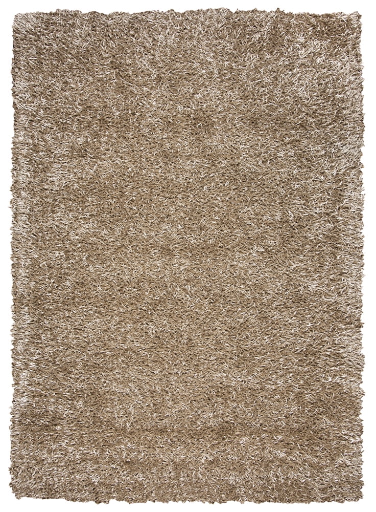 Gatney Rugs Peninsula Shag Area Rug KM2318 Tan Monochrome Single-Color ...
