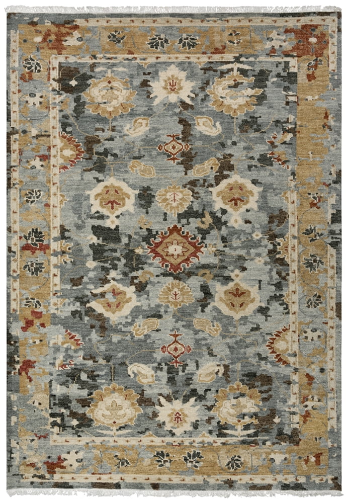Gatney Rugs Roman Area Rug BMT957 Dk. Gray Bulbs Petals 8' x 10 ...