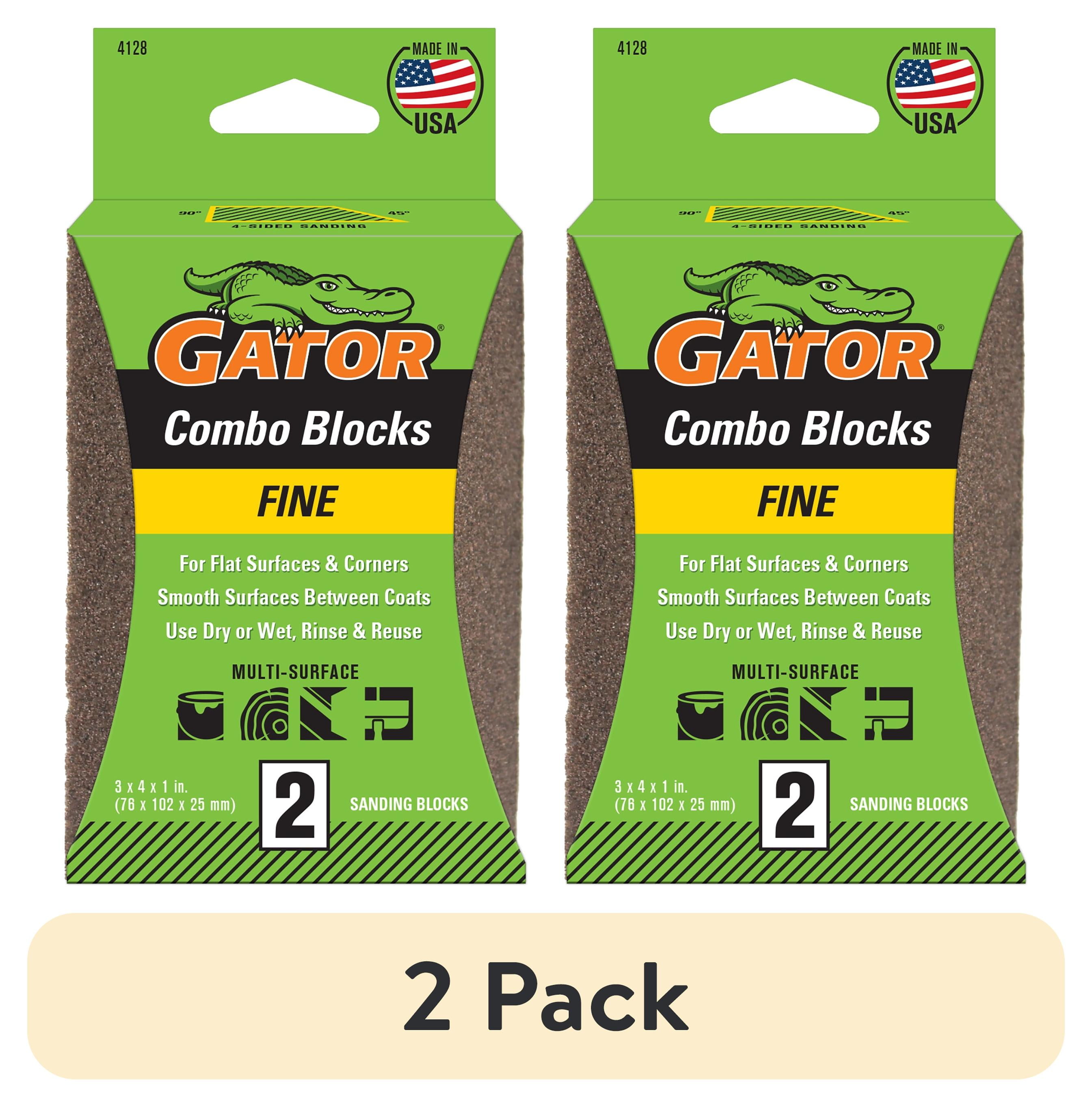 (2 pack) Gator 2-5/8x4 Angled Sponge Fine, 2 Pack - Walmart.com