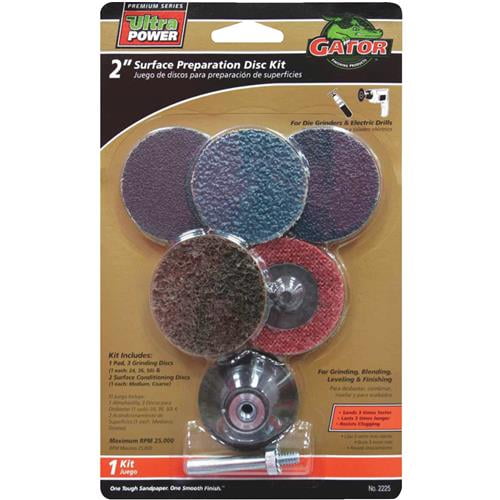 Gator 2" Surface Preparation Sanding Disc Kit 6PK PREP, Each - Walmart.com