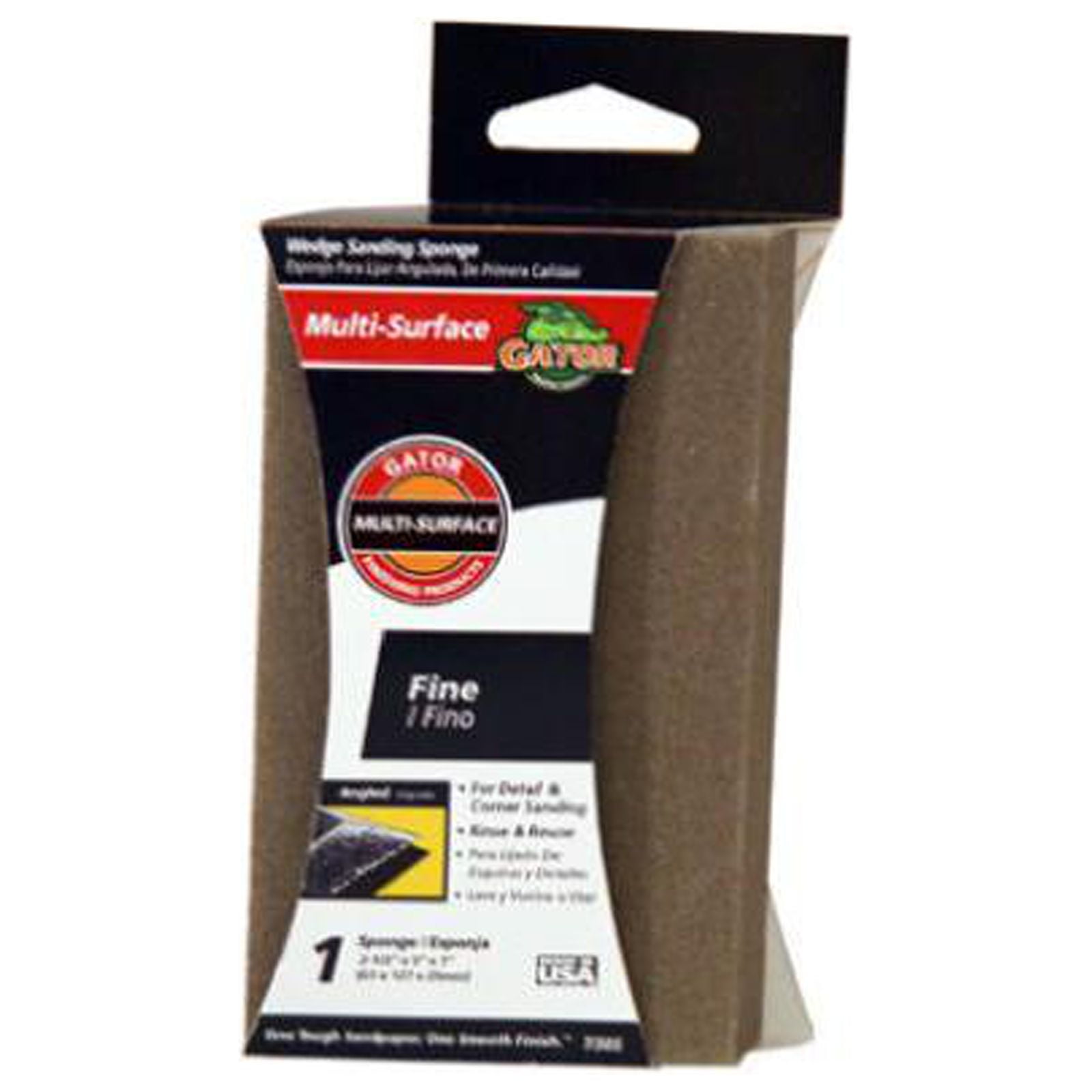 Gator 4638GA Wedge Sanding Sponge, Fine - Quantity 5 - Walmart.com