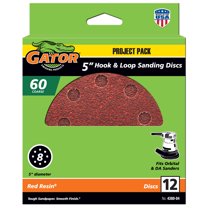 Gator Ali 120# 5" 8-H H/L Sanding Disc, 5-Pack - Walmart.com