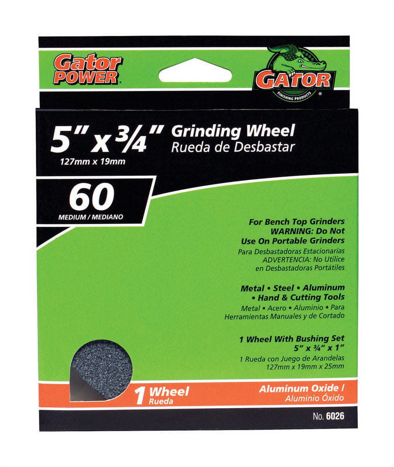 Gator 5 in. D X 1 in. in. Grinding Wheel - Walmart.com
