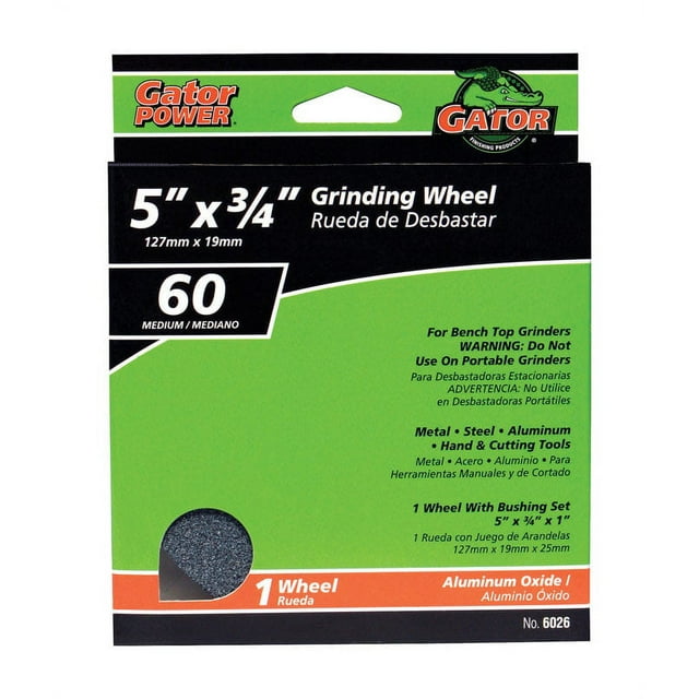 Gator 5 in. D X 1 in. in. Grinding Wheel - Walmart.com