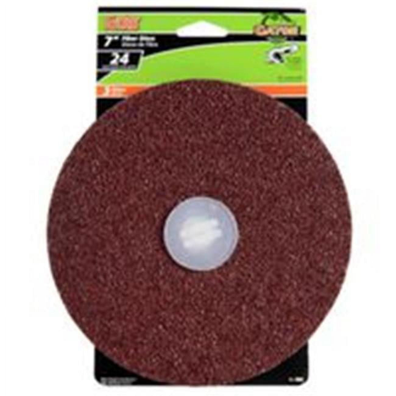 DISC FIBER 7IN X 7/8IN 24 GRIT - Walmart.com