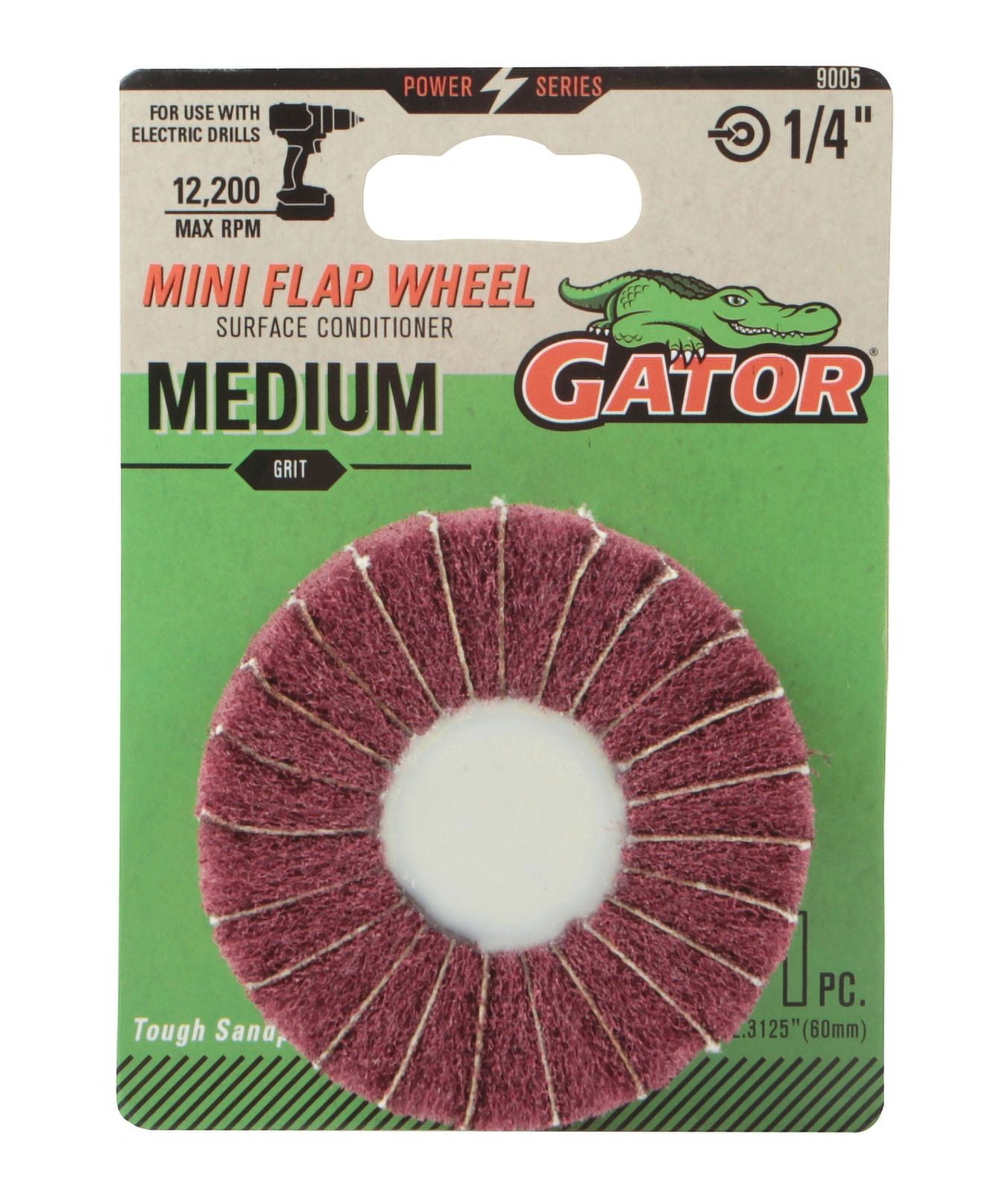 Gator 9005 Flap Wheel, 2-1/2 in Dia, 1/4 in Arbor, Aluminum Oxide ...